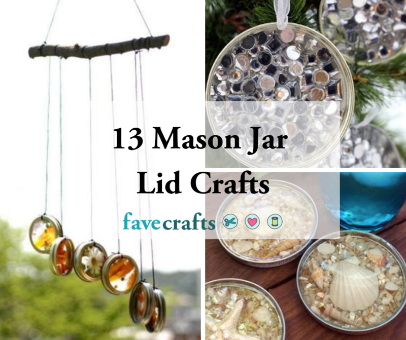 13 Mason Jar Lid Crafts | FaveCrafts.com