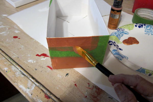 Graphic Painted Plant Container | FaveCrafts.com