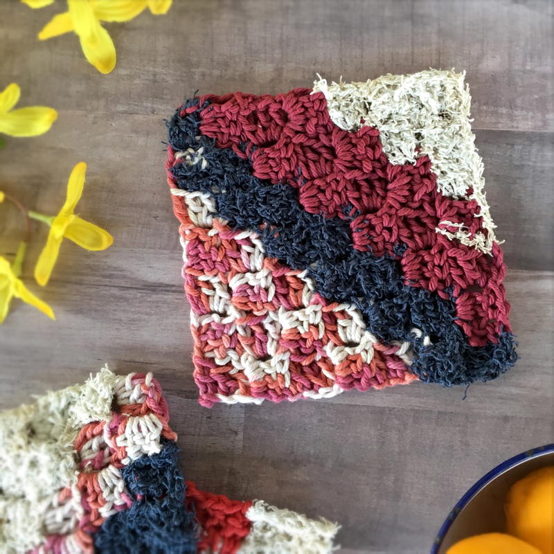 c2c Dish Cloth | AllFreeCrochet.com