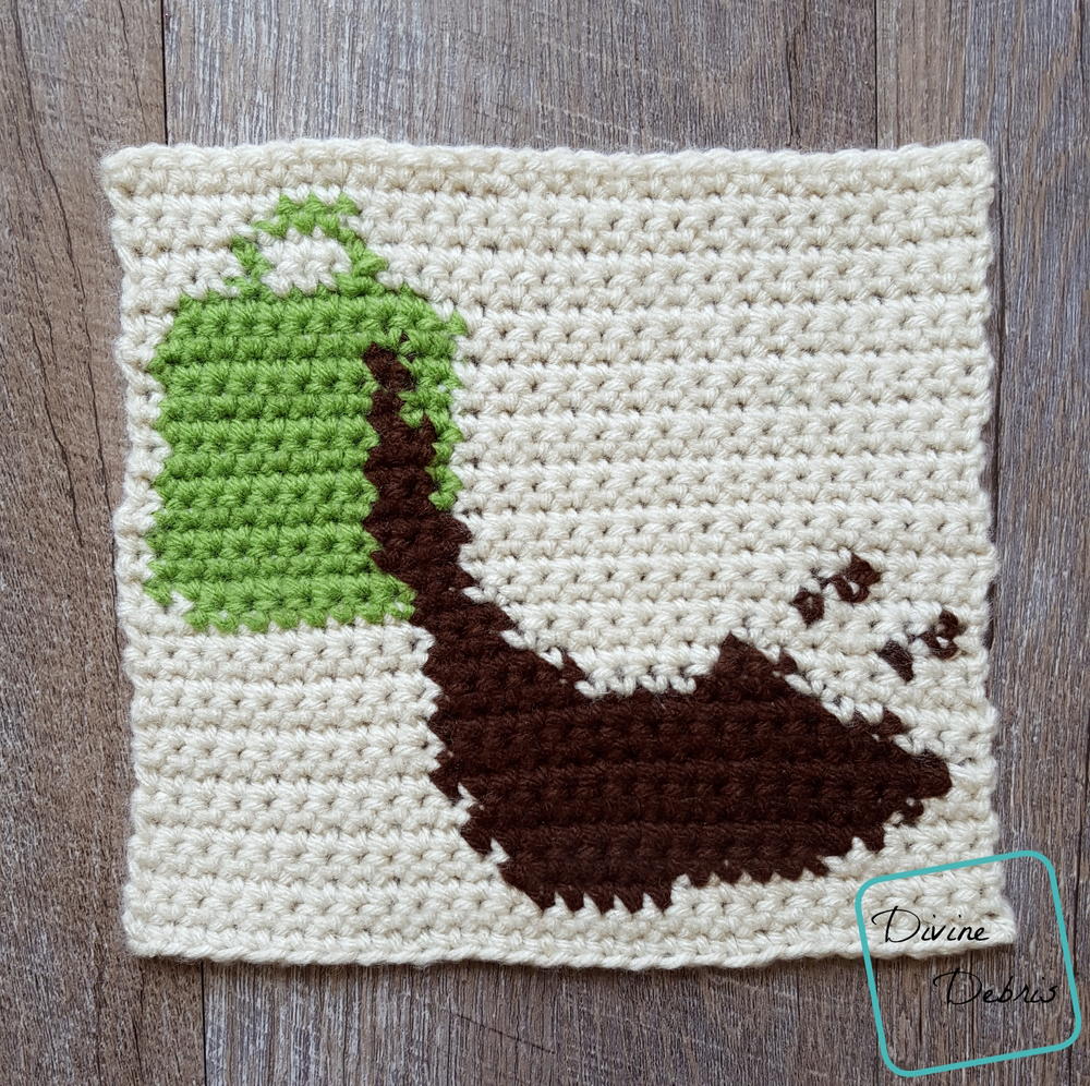 8 Tapestry Spilled Coffee Afghan Square | FaveCrafts.com