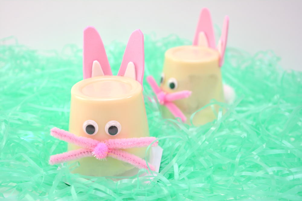 Bunny Pudding Cups | AllFreeKidsCrafts.com