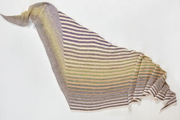 Shifting Stripes Shawl | AllFreeKnitting.com