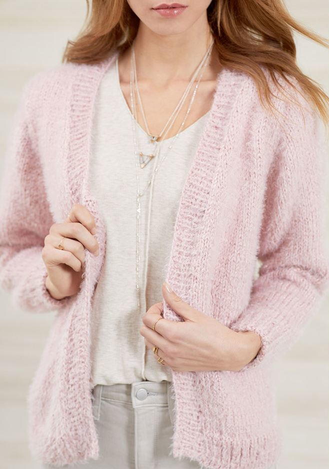 No-Button Knitted Cardigan | AllFreeKnitting.com