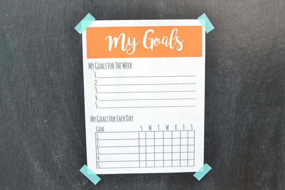 Goal Tracker Printable | AllFreePaperCrafts.com