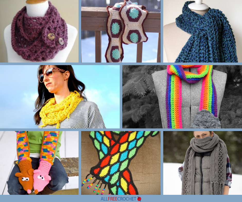 40+ Free Crochet Scarf Patterns | AllFreeCrochet.com
