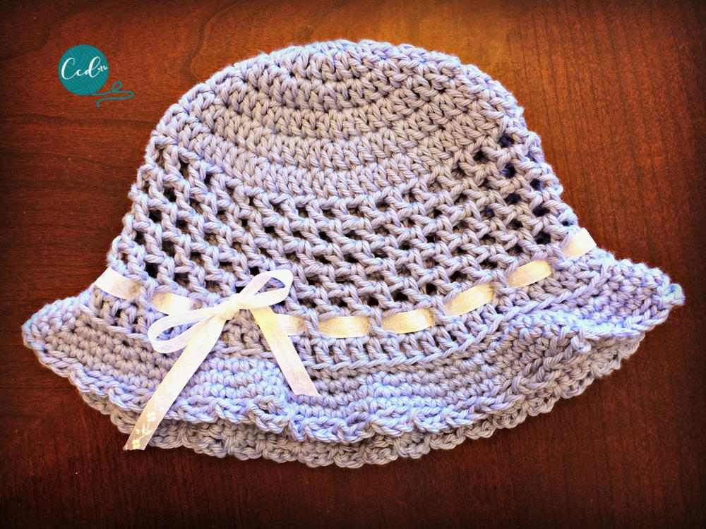 Toddler Sun Hat | AllFreeCrochet.com