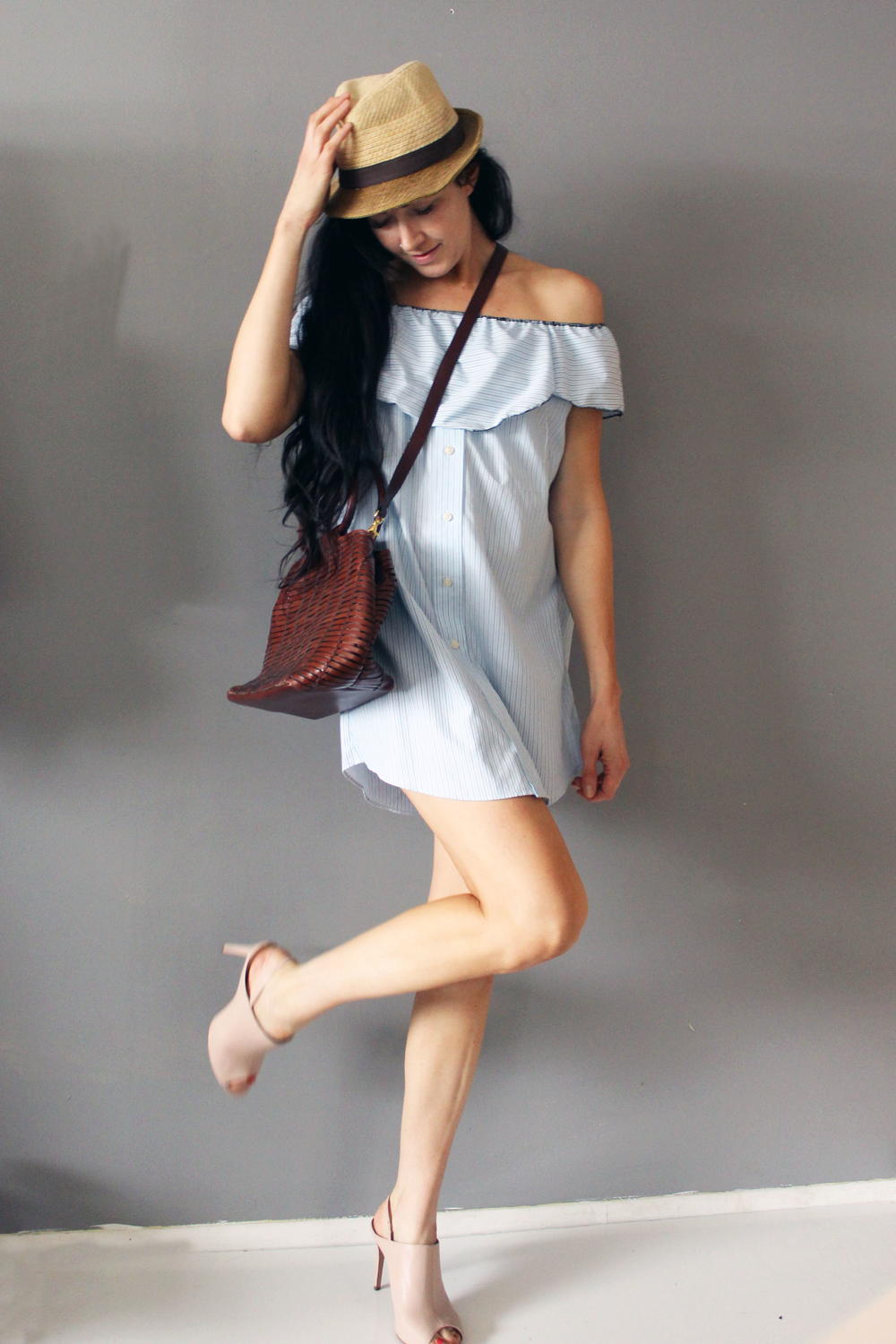 Refashion a Minidress from a Mens Shirt | AllFreeSewing.com