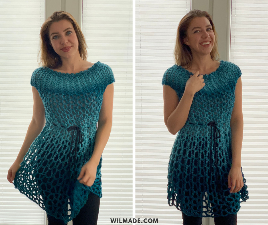 Beginner Crochet Poncho Dress | FaveCrafts.com