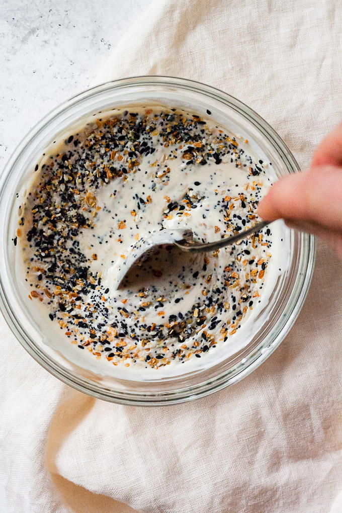 Everything Bagel Ranch Chopped Salad | FaveGlutenFreeRecipes.com