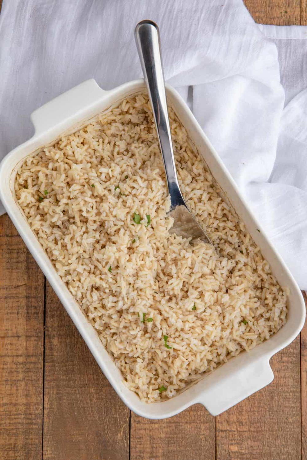 Perfect Brown Rice (Baked Brown Rice) | RecipeLion.com