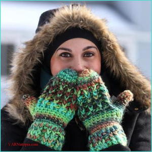 Crocheted Mitten Pattern | AllFreeCrochet.com