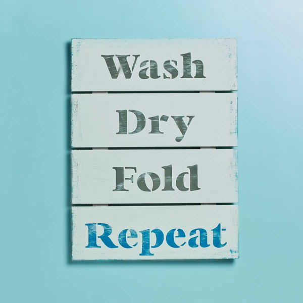 DIY Wooden Laundry Sign | DIYIdeaCenter.com