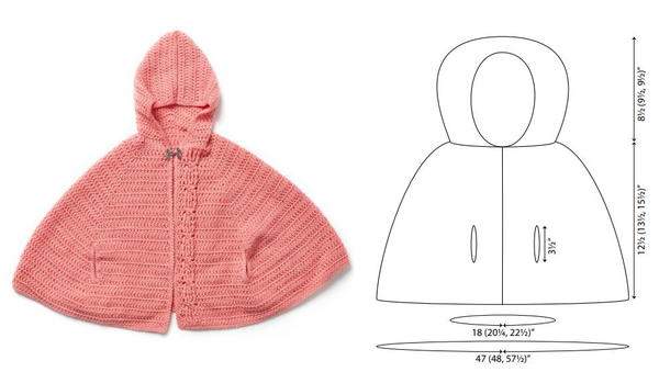 Girl's Chic Crochet Capelet Pattern | AllFreeCrochet.com