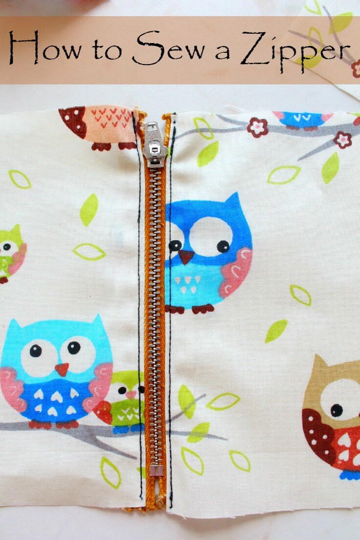 How to Sew a Zipper | DIYIdeaCenter.com