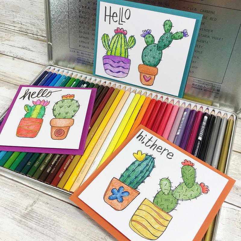 How to Draw Succulents with a Free Printable | FaveCrafts.com