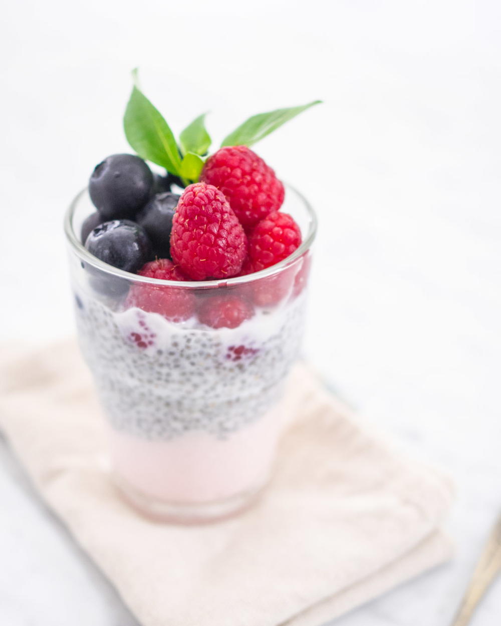 Chia Pudding with Berries and Yogurt | FaveHealthyRecipes.com