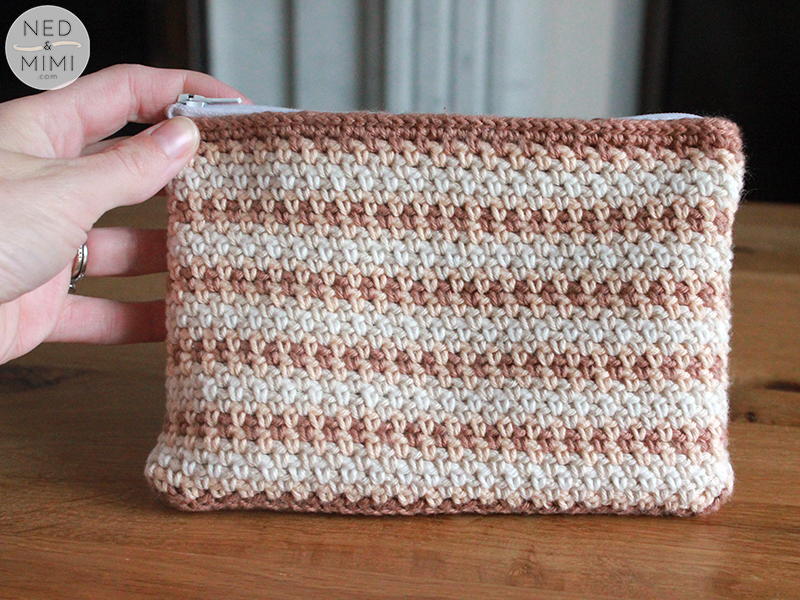 Crochet Zipper Pouch | FaveCrafts.com