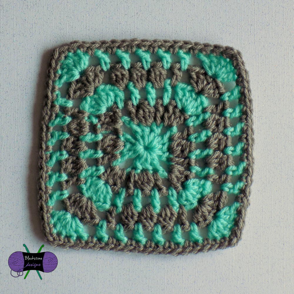 Retro Peace Sign Square | AllFreeCrochet.com