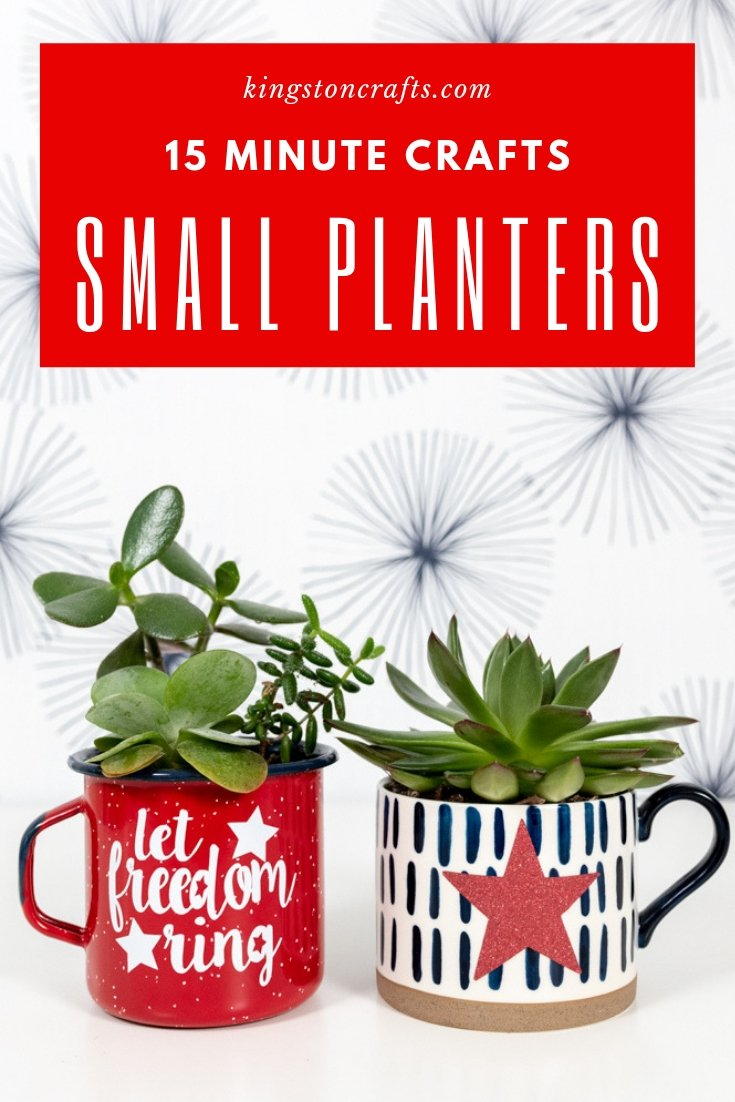 15 Minute Crafts: Small Planters | DIYIdeaCenter.com