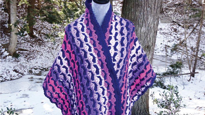 Groovy Crochet Shell Stitch Shawl | AllFreeCrochet.com