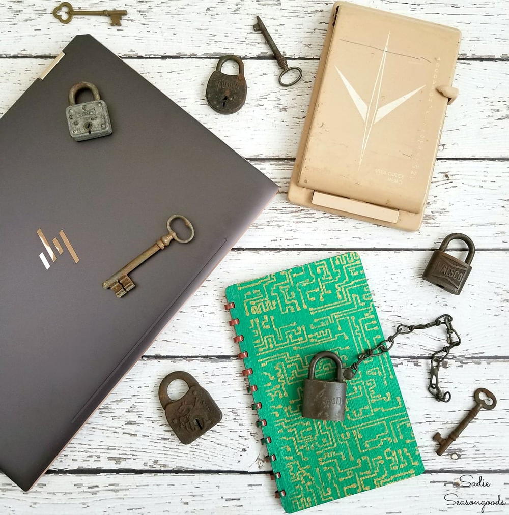 DIY Password Book | DIYIdeaCenter.com