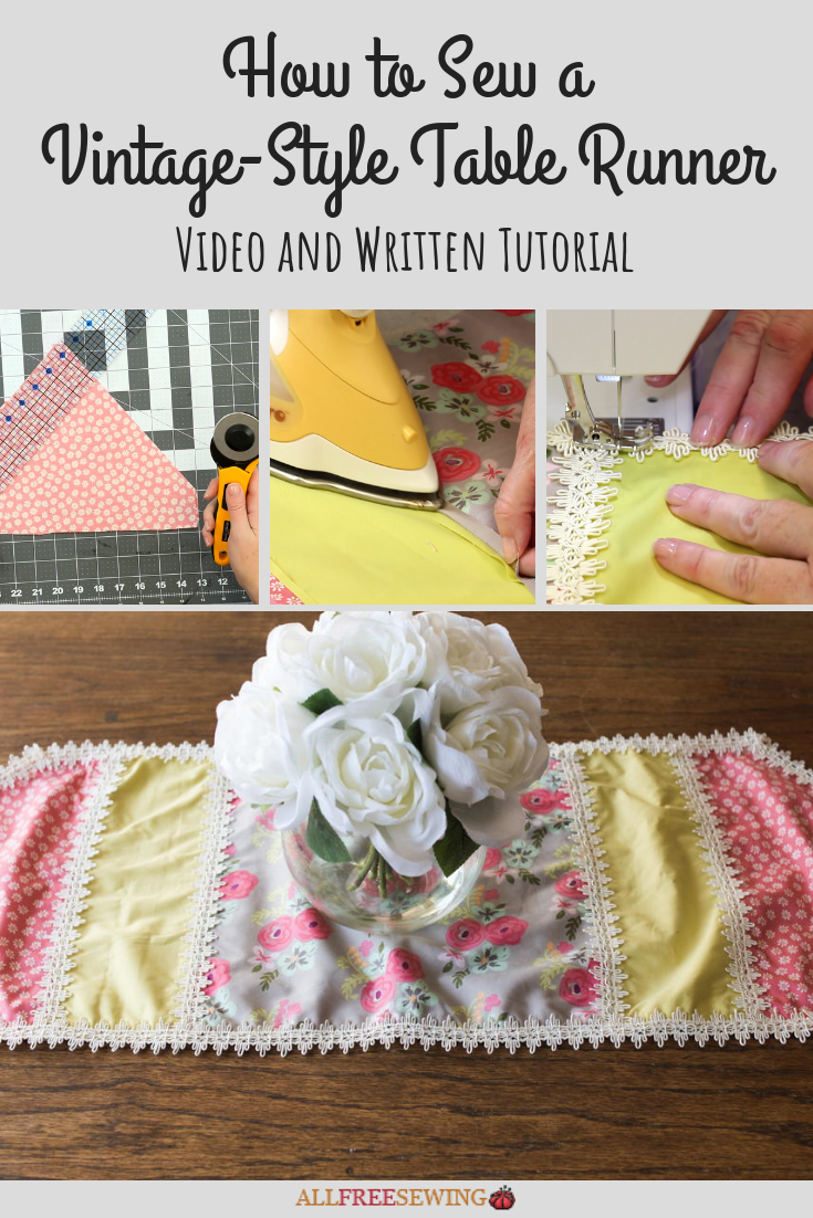 How to Sew a Table Runner (Vintage Style) | AllFreeSewing.com