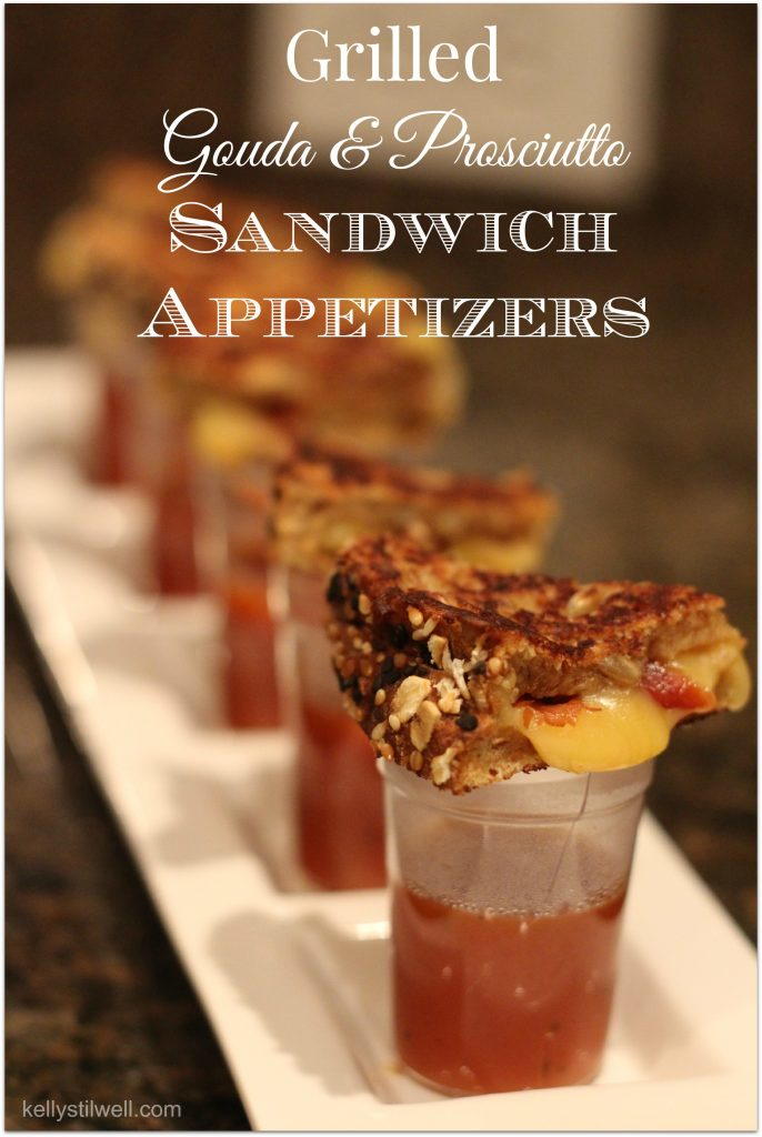 Grilled Gouda & Crispy Prosciutto Sandwich Appetizers | RecipeLion.com
