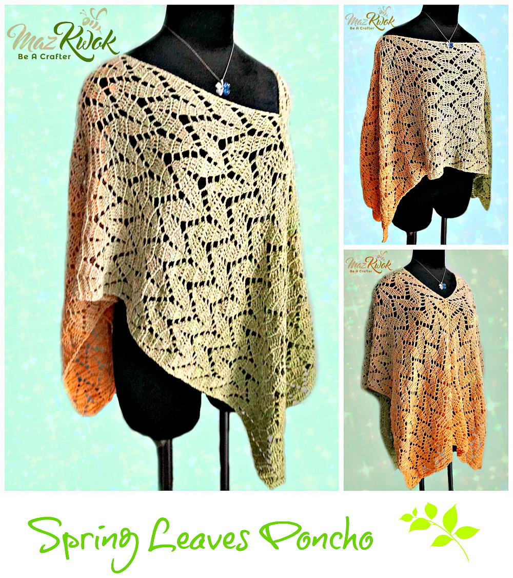 Spring Leaves Poncho | FaveCrafts.com
