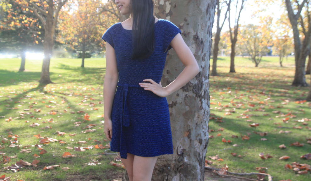 Audrey Raglan Crochet Dress | AllFreeCrochet.com