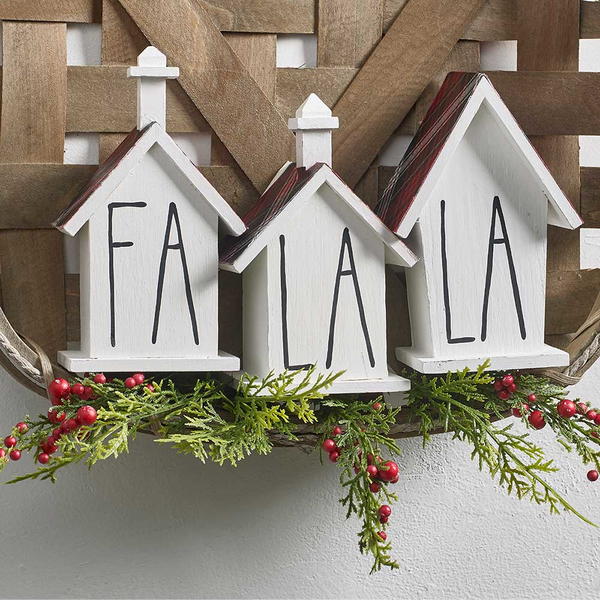 Farmhouse Fa La La Holiday Decor DIY | DIYIdeaCenter.com