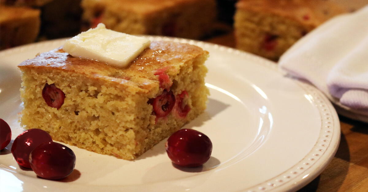 Cranberry Cornbread | RecipeLion.com
