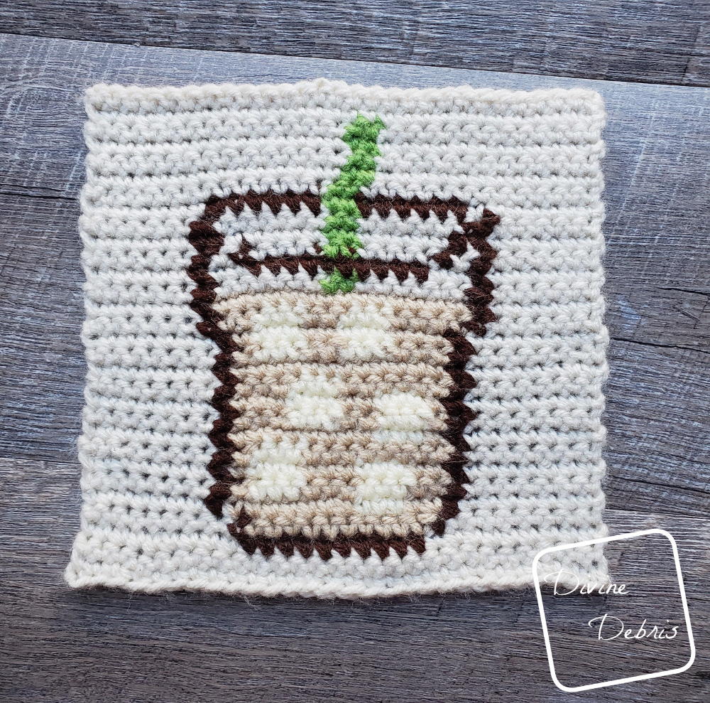 8 Tapestry Iced Coffee Afghan Square | AllFreeCrochet.com
