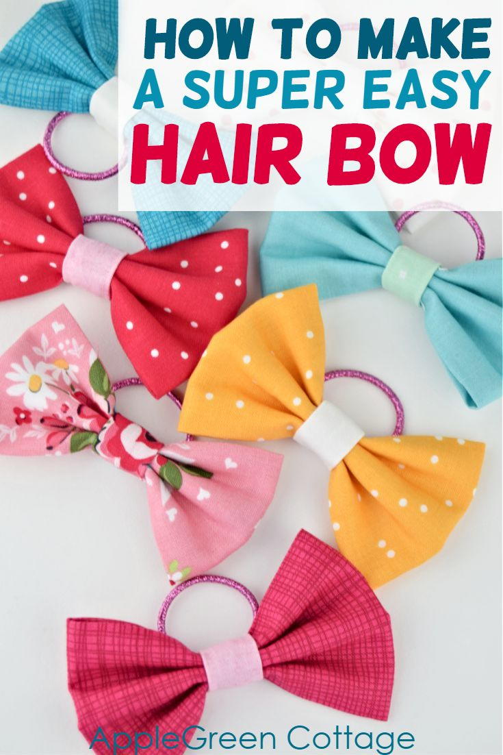 Super Easy Diy Hair Bows | AllFreeSewing.com