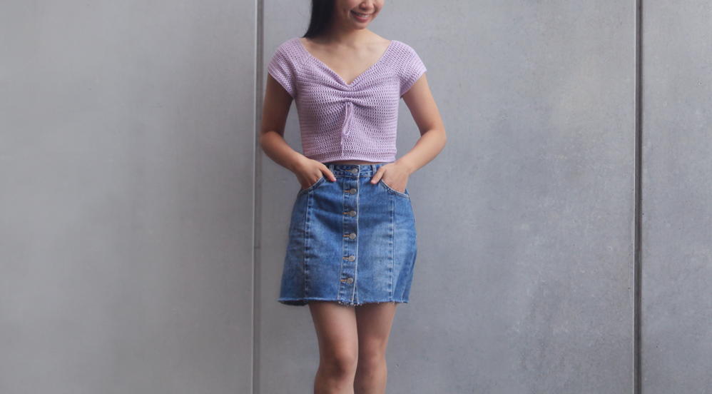 Magnolia Sweetheart Tee | AllFreeCrochet.com