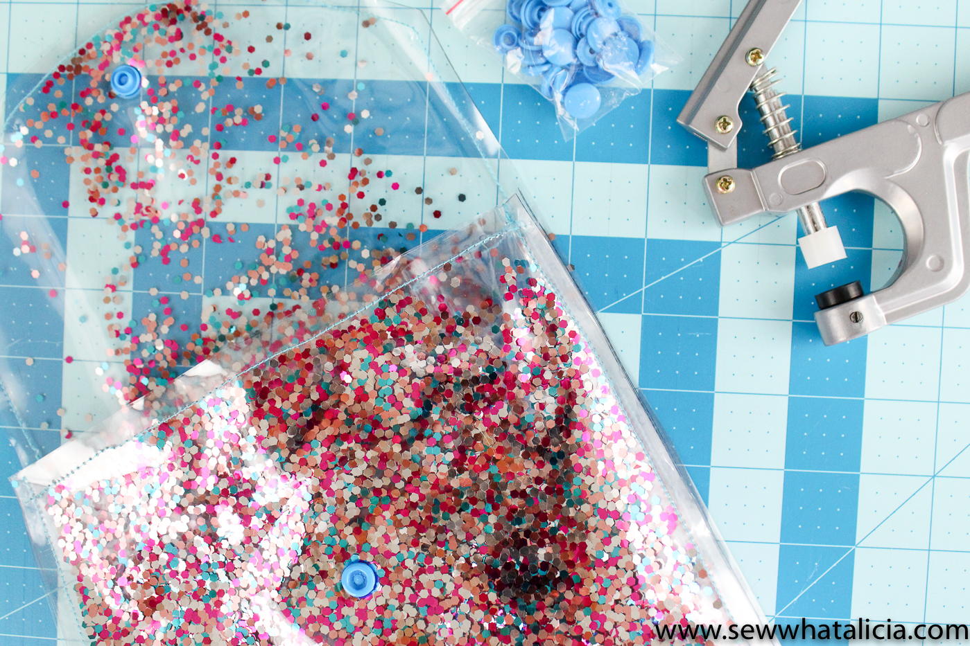 Glitter Vinyl Lunch Sack | AllFreeSewing.com