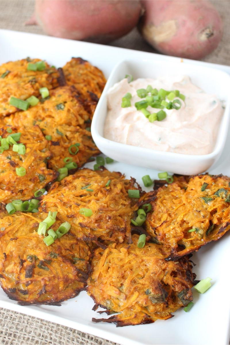 Baked Sweet Potato Fritters | RecipeLion.com