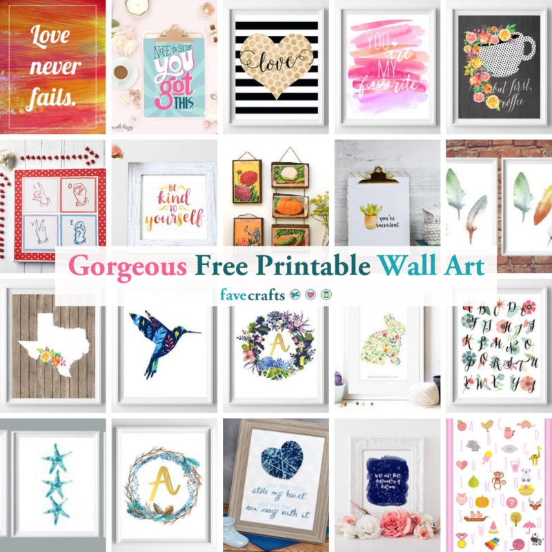 94 Gorgeous Pieces of Free Printable Wall Art | FaveCrafts.com