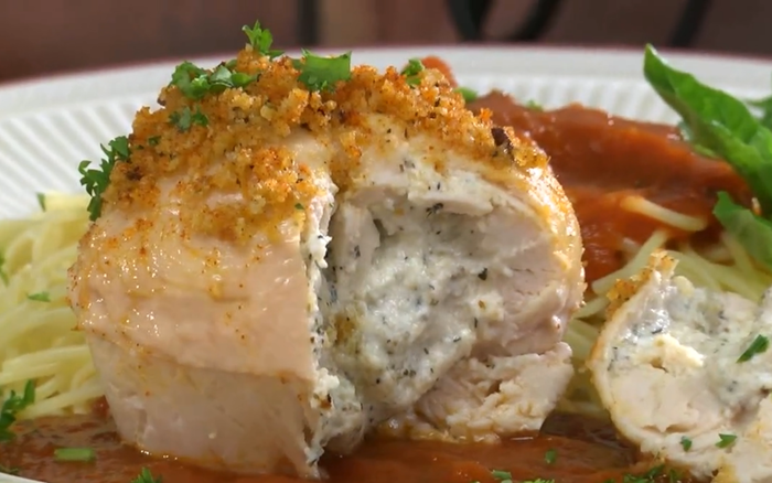 Stuffed Chicken Muffins | MrFood.com