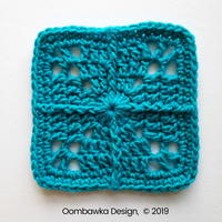 Diagonal Chevrons 12" Afghan Square | AllFreeCrochet.com