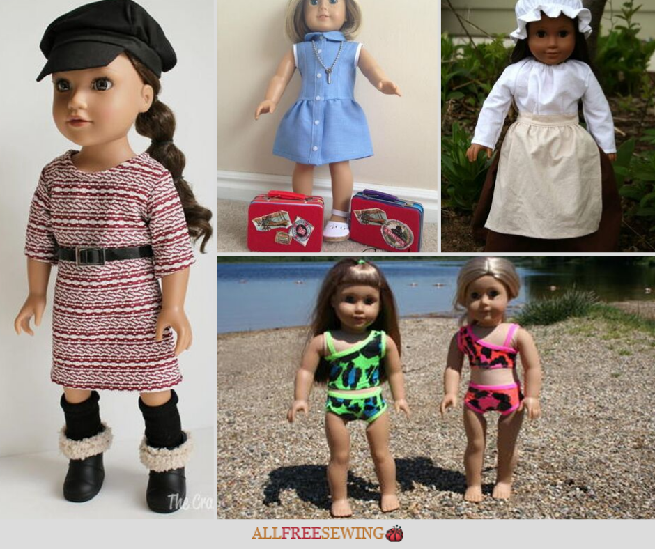 30+ American Girl Doll Sewing Patterns | AllFreeSewing.com