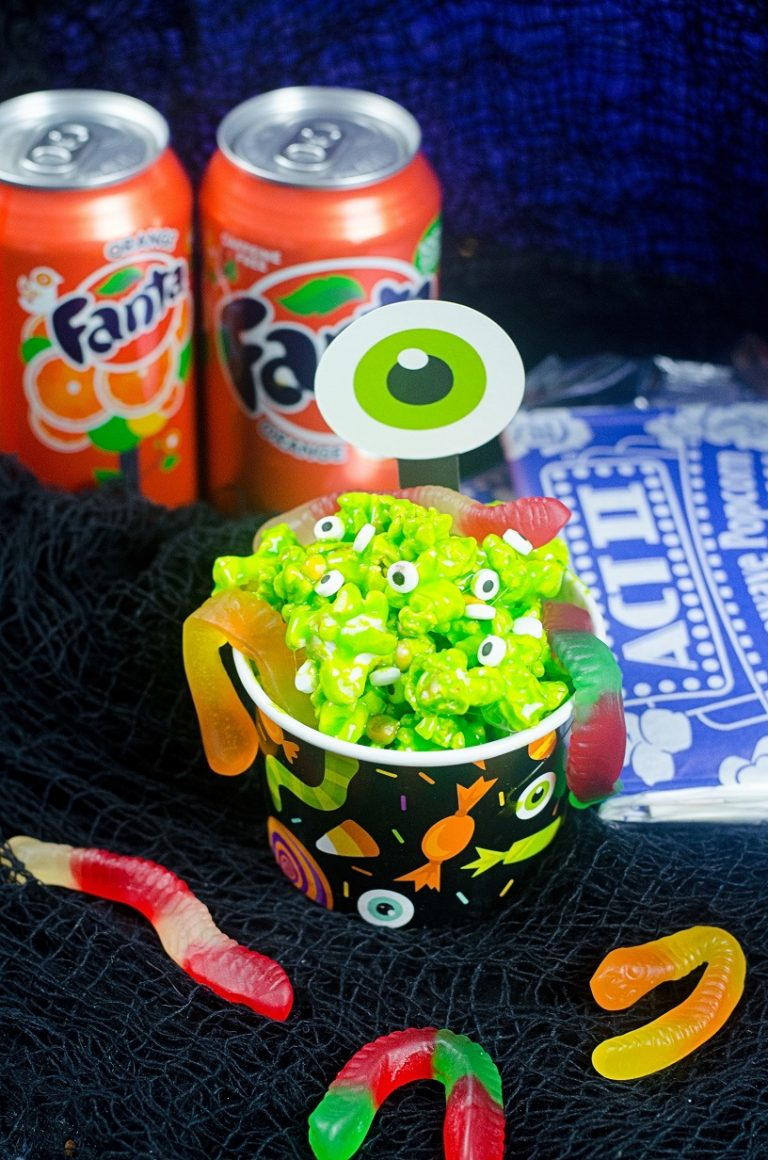 Ghoulish Goosebumps Popcorn | TheBestDessertRecipes.com