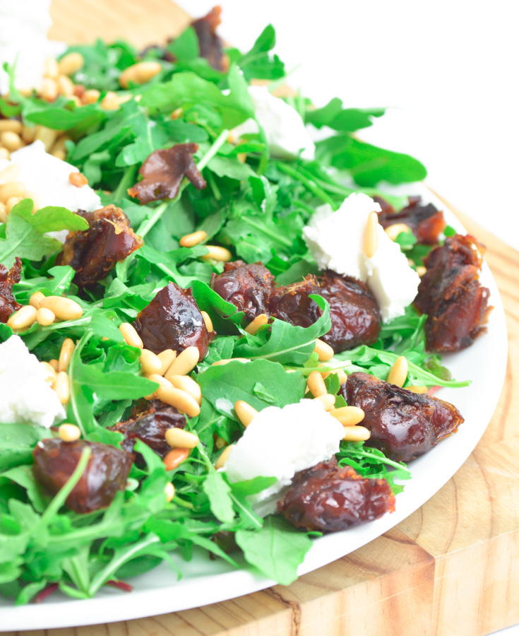 To Die For Fried Date and Goat Cheese Salad | FaveHealthyRecipes.com