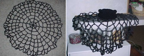 Spiderweb Table Topper | AllFreeCrochet.com