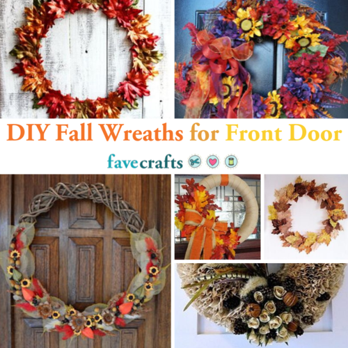 26 DIY Fall Wreaths for Front Door | FaveCrafts.com