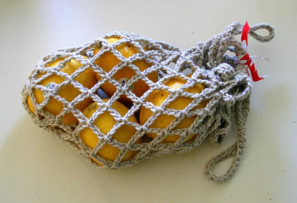 Crochet Produce Bag (Free Pattern) | AllFreeCrochet.com