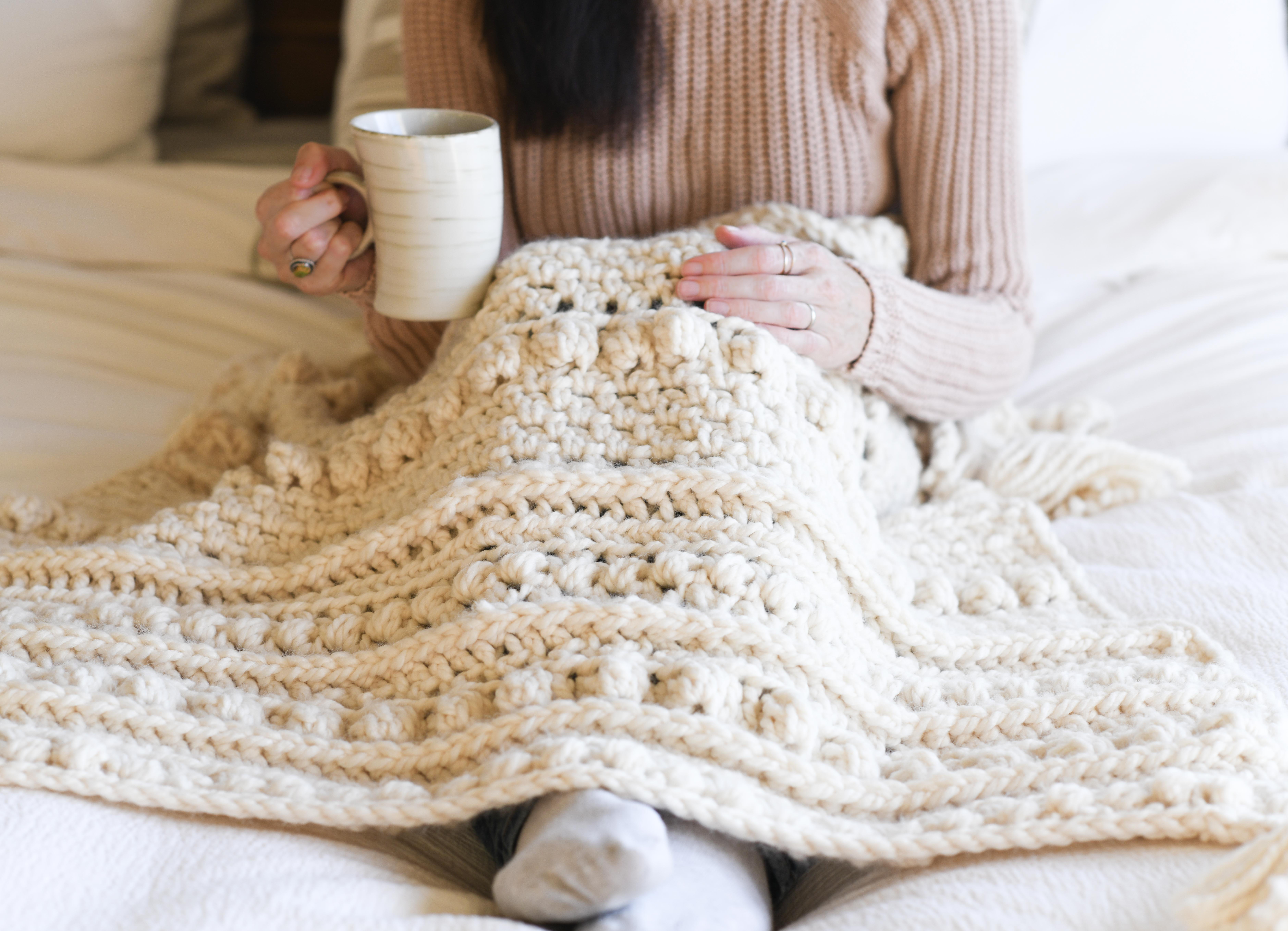 Winter Sampler Throw Blanket | AllFreeCrochet.com