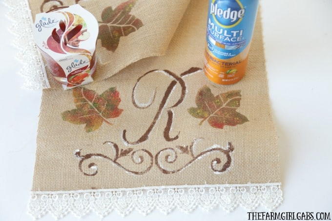 DIY Monogrammed Fall Table Runner | FaveCrafts.com
