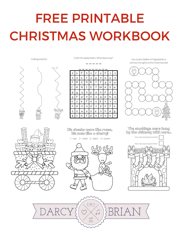 Printable Christmas Games Coloring Workbook | AllFreeKidsCrafts.com