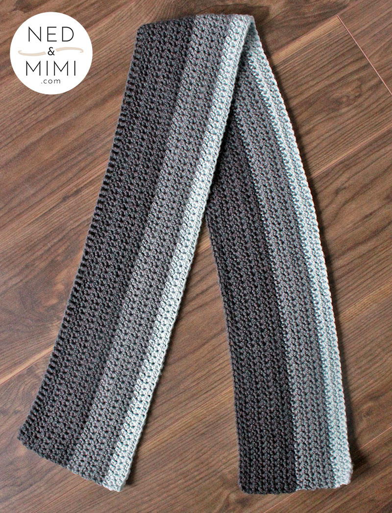 Chunky Color Block Scarf | AllFreeCrochet.com