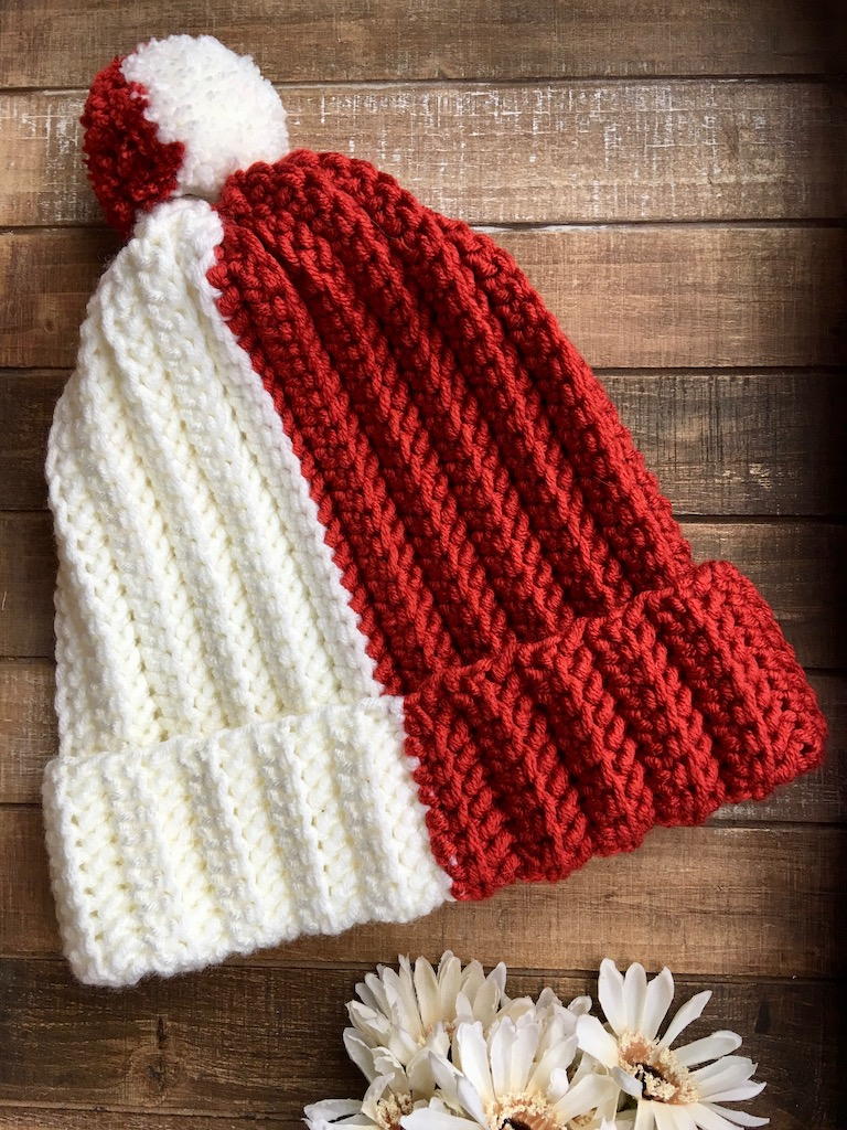 Harvest Herringbone Color Block Hat | AllFreeCrochet.com